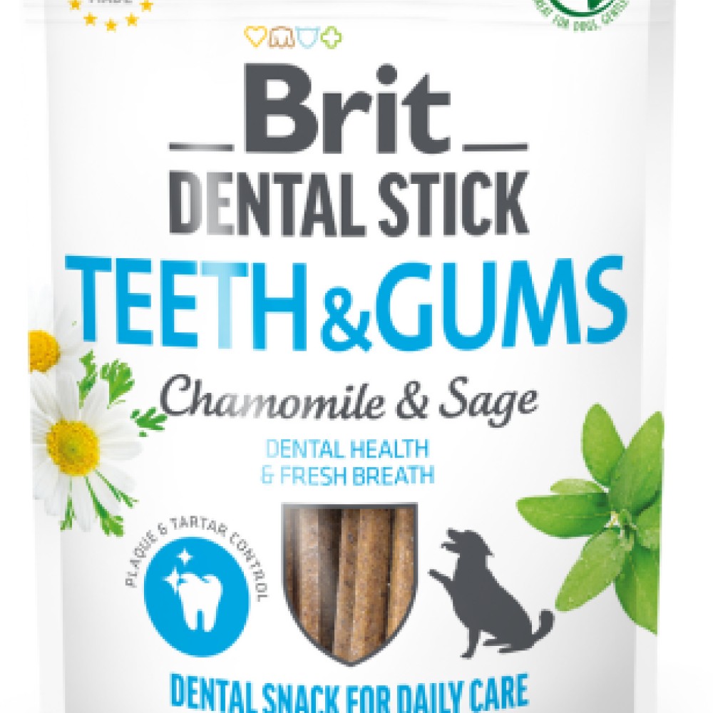Brit Dental Stick Teeth&Gums Chamomile&Sage skanėstas šunims
